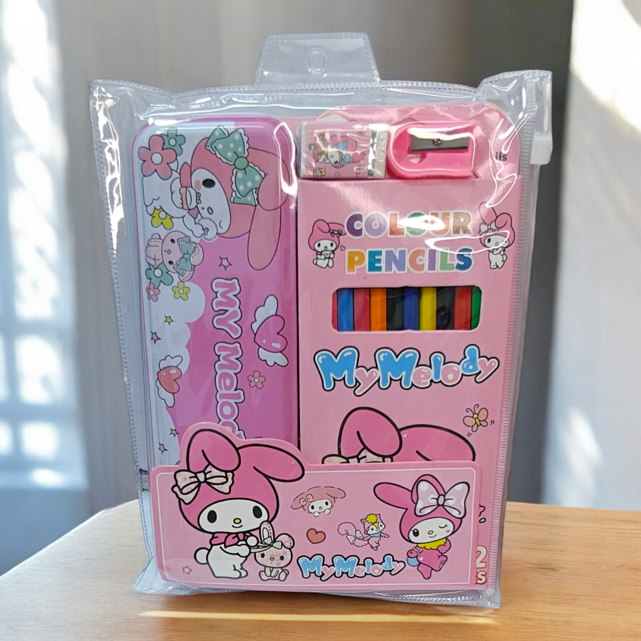 My melody stationery gift set with colour pencils (9927) – Shoukat Sons