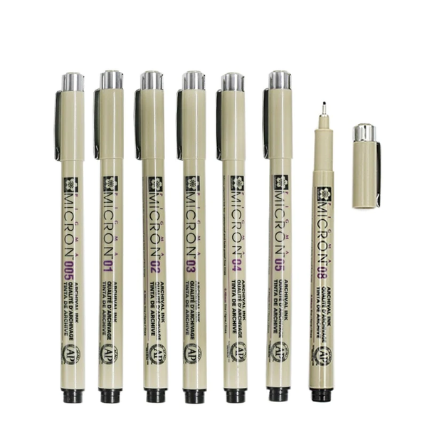 Sakura Pigma Micron Pen Set Of 7. – Shoukat Sons